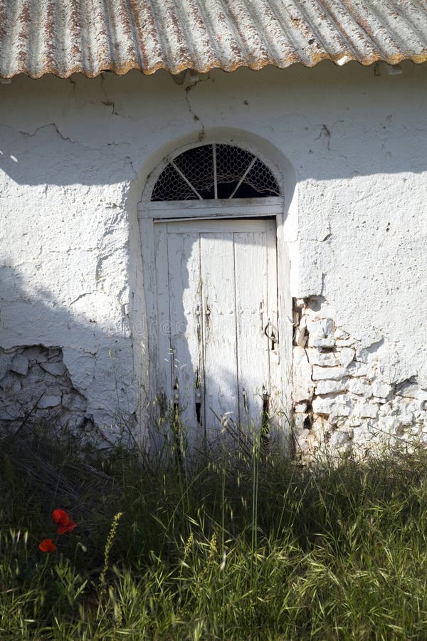 White wood small door stock photo. Image of white, country - 5205178