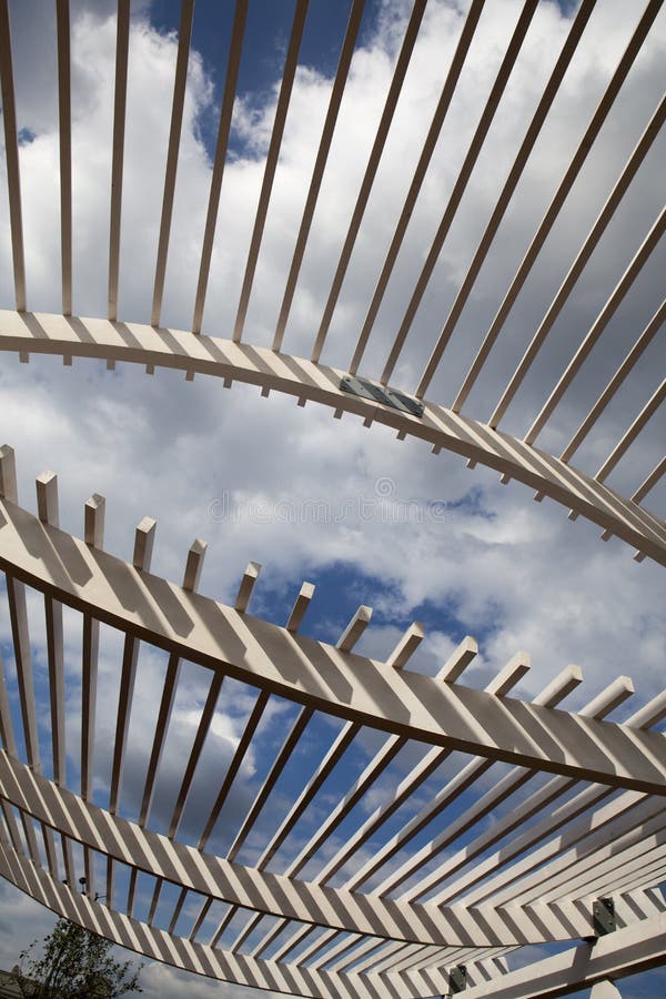White Wooden Arbor stock photo. Image of patio, lanai - 25568020