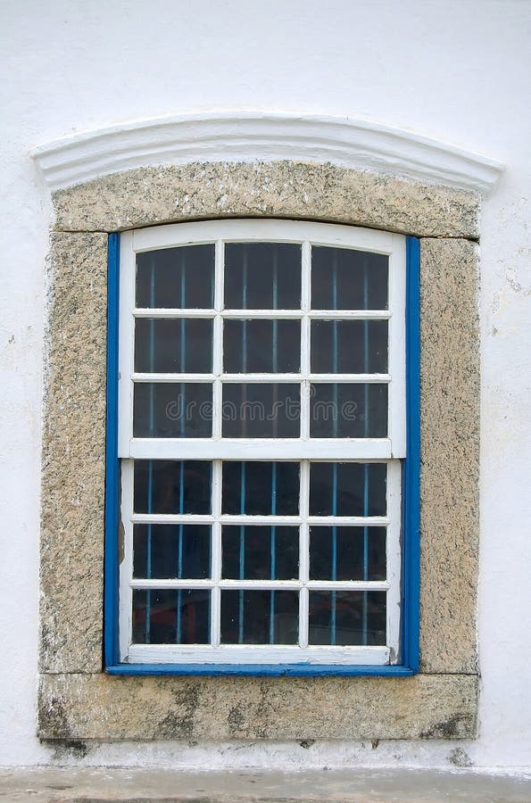 White Wooden Bars on Window Stock Photo - Image of barred, painted: 1269932