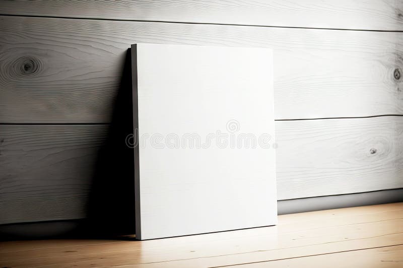 White Wooden Board with Soft Smooth Surface Stock Illustration ...