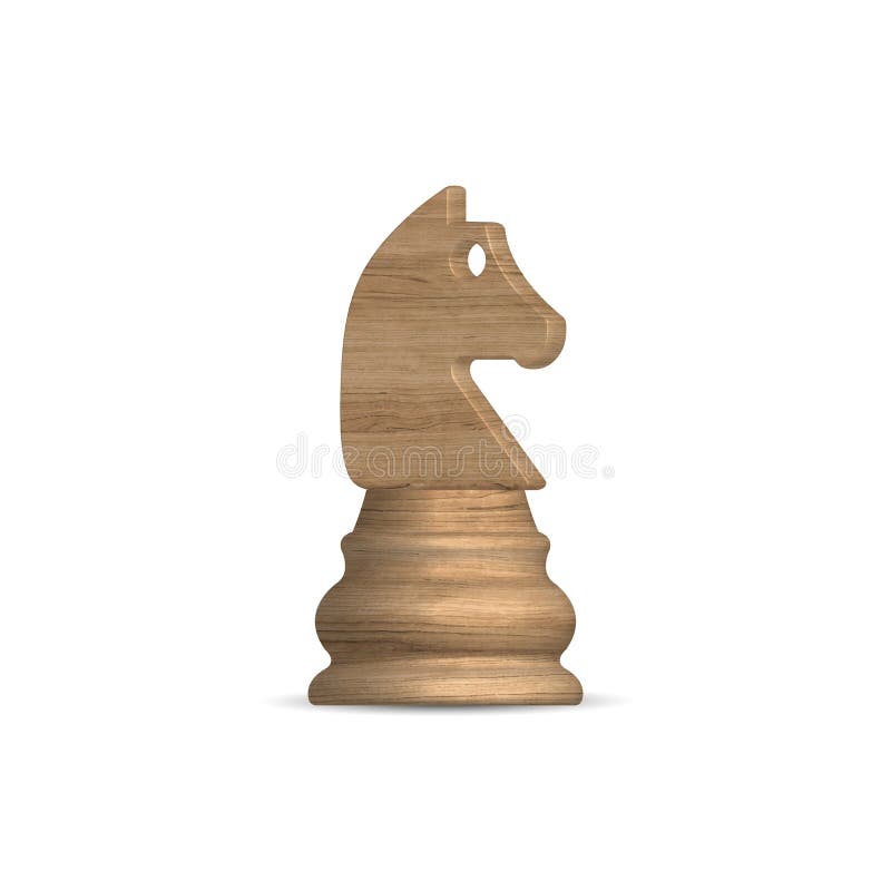 White Knight Chess Piece Isometric, Vector Illustration. Stock Vector ...
