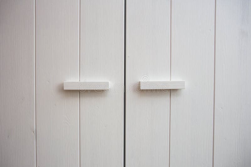 White Wooden Closet Doors Close Up Background Texture Modern Design ...