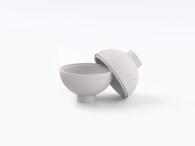 White Wooden Decorative Open Casket in on a White Background. 3D ...