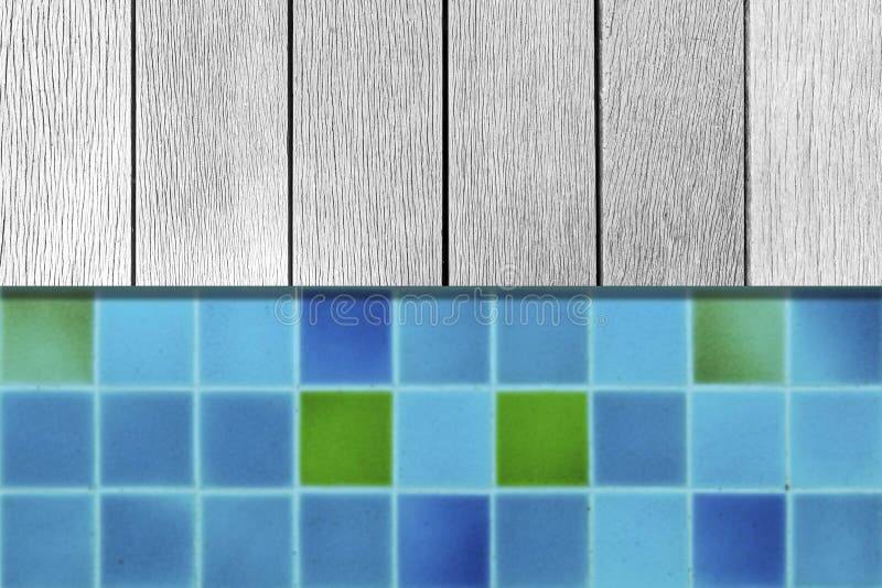 White Wooden Floor by the Pool Stock Image - Image of pool, material ...