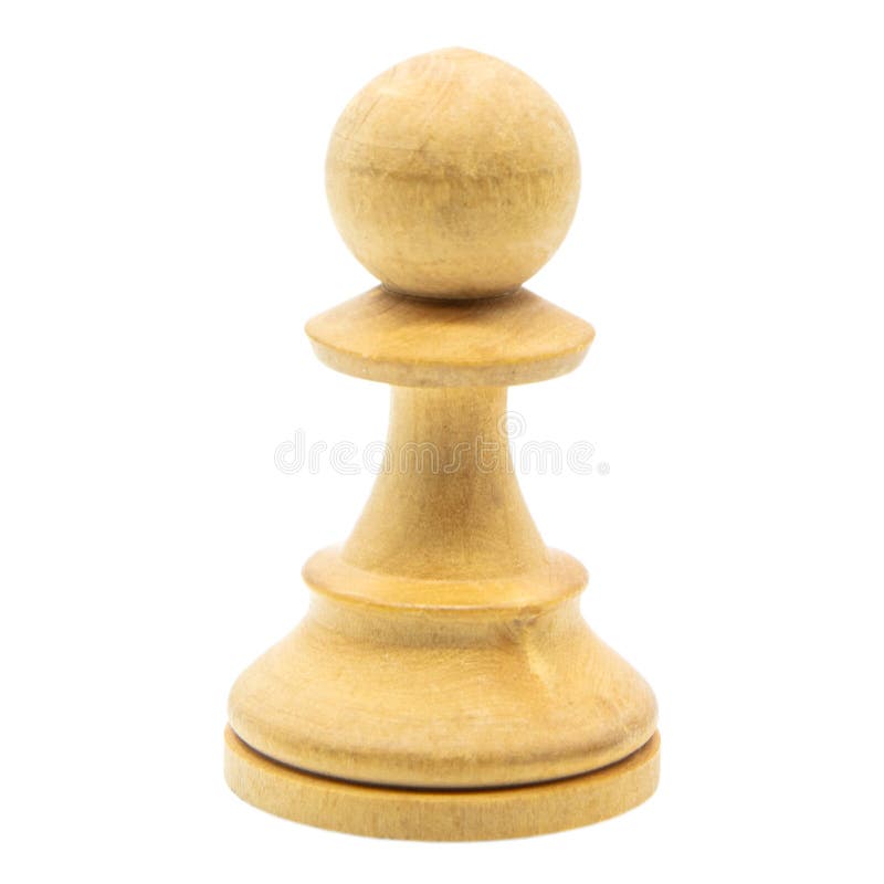 White Wooden Pawn Chess Piece Stock Image - Image of pawn, decision ...