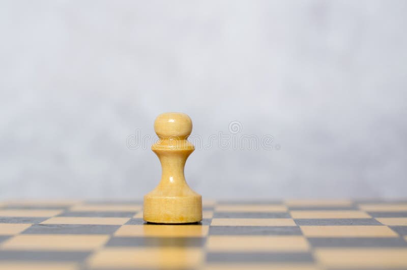 Chess Pieces on a Chessboard Side View. Black Pieces in the Foreground ...
