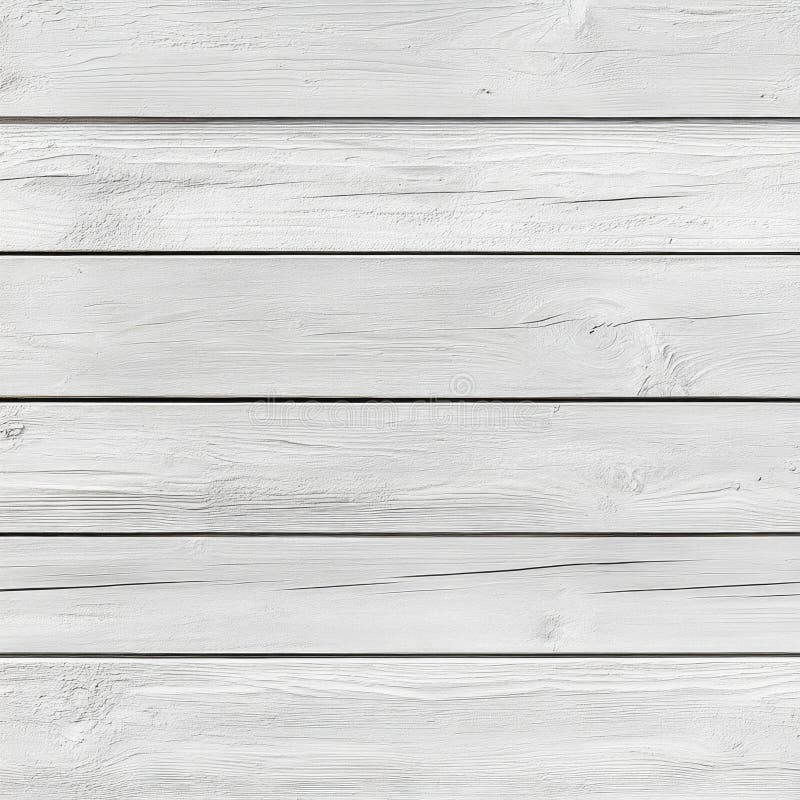 White Wooden Planks Background with Natural Texture and Horizontal ...
