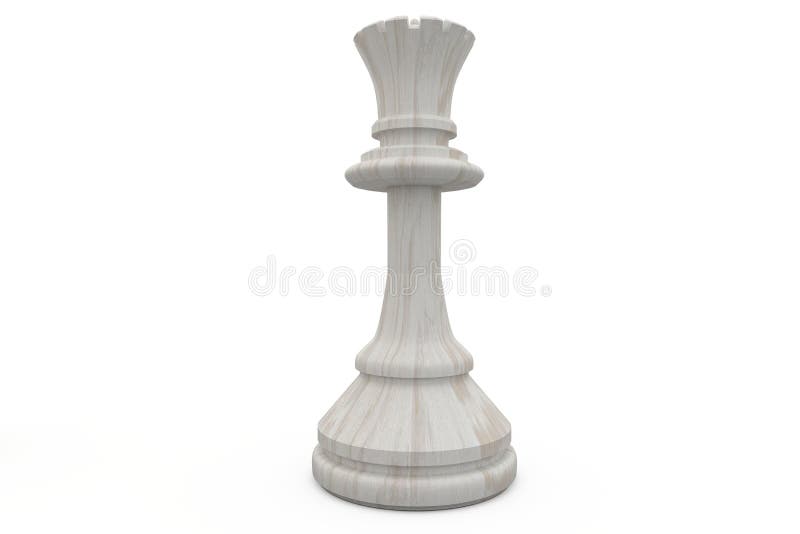 White Wooden Rook Chess Piece Stock Illustration - Illustration of ...