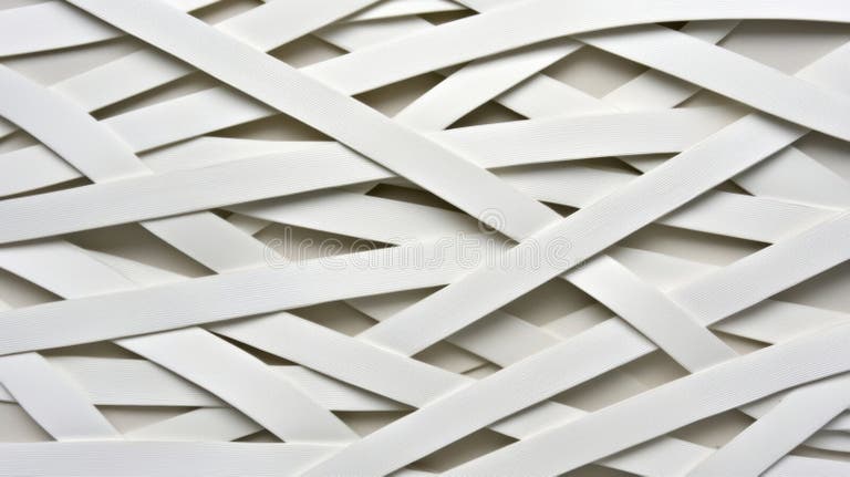 A White Woven Pattern of Interlocking Loops. Stock Photo - Image of ...