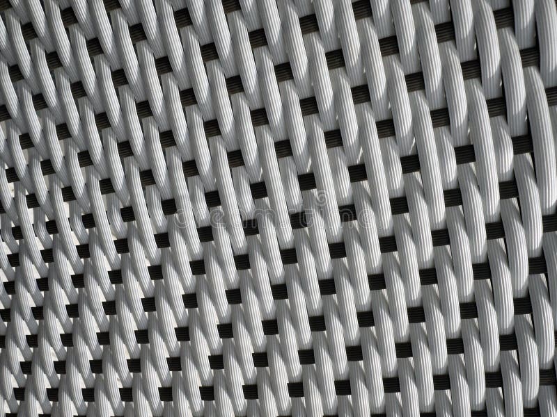 White Woven Texture Displayed Closely with a Pattern of Interlacing ...