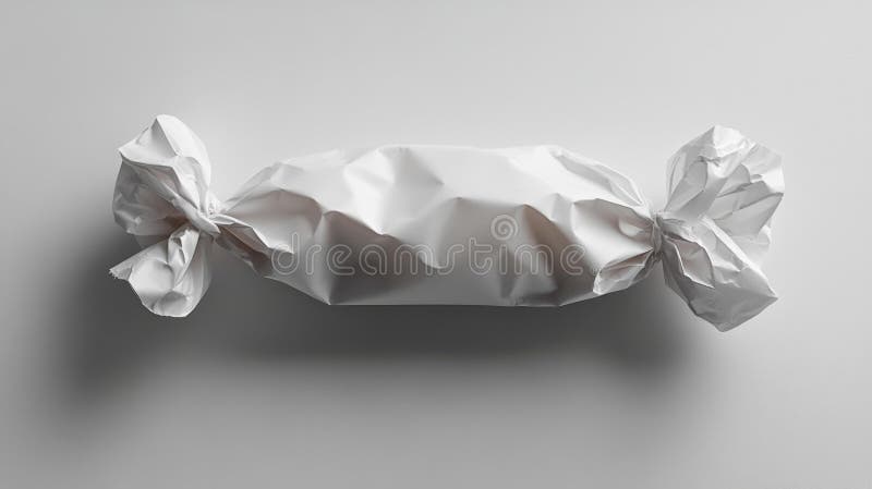 White Wrapped Candy in Minimalistic Style Generative AI Stock ...