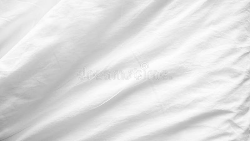 Soft White Wrinkled Bed Sheet Backdrop Stock Image - Image of ...