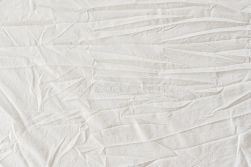 White Wrinkled Fabric Texture Stock Photo - Image of wrinkle ...