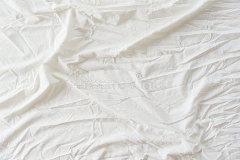 White Wrinkled Fabric Texture Stock Image - Image of wrinkle, pattern ...