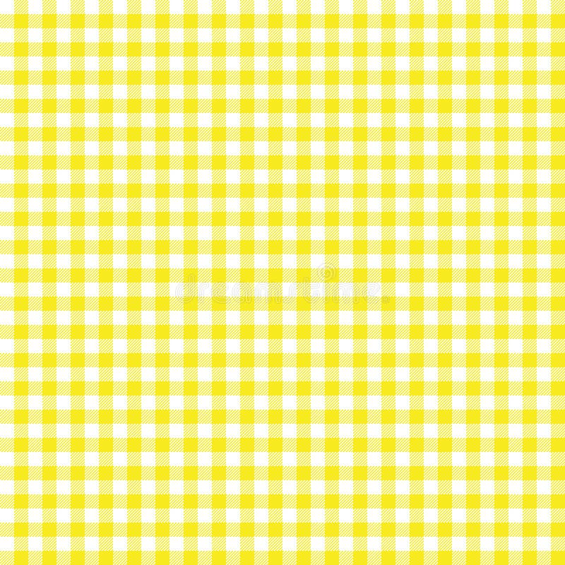 Yellow Checkered Pattern. Seamless Ribbon with Black Squares Stock ...