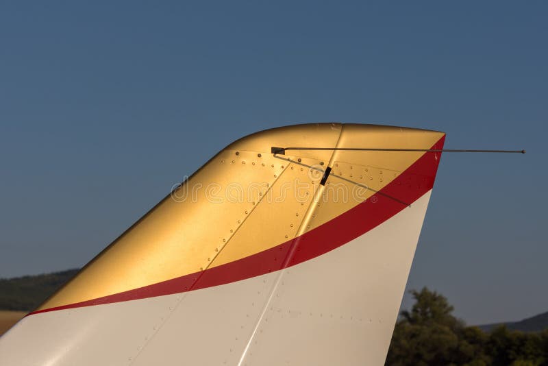 The Rear Wing of an Old Plane in the Aviation Museum Editorial Image ...