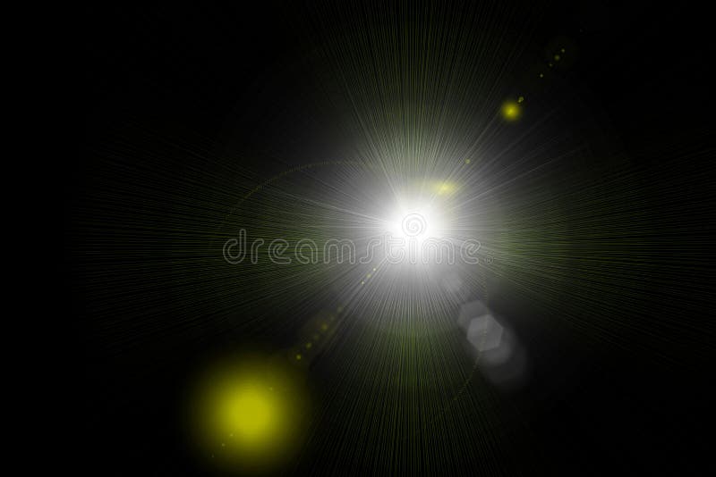 White and Yellow Sun Rays Warm Light Overlay Isolated and Grunge Effect ...