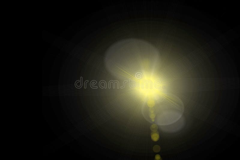 White and Yellow Sun Rays Warm Light Overlay Isolated and Grunge Effect ...