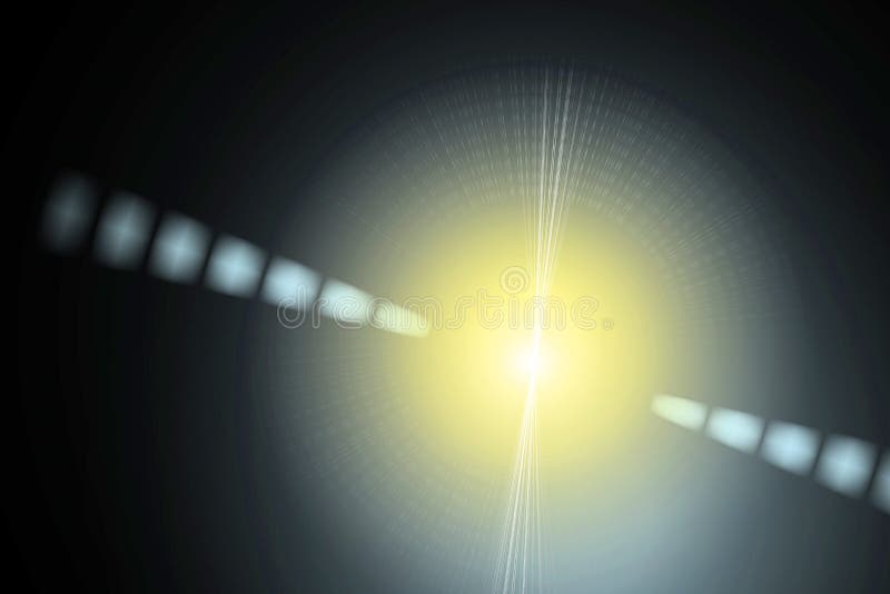 White and Yellow Sun Rays Warm Light Overlay Isolated and Grunge Effect ...