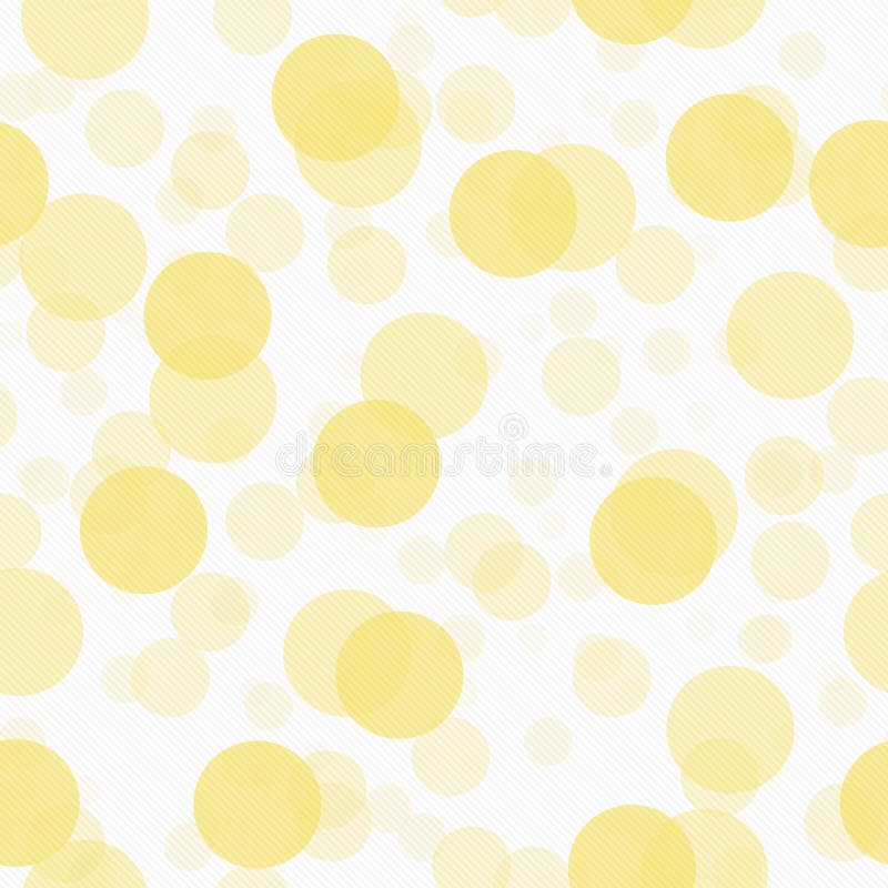 White And Yellow Transparent Polka Dot Tile Pattern Repeat Backg Stock ...