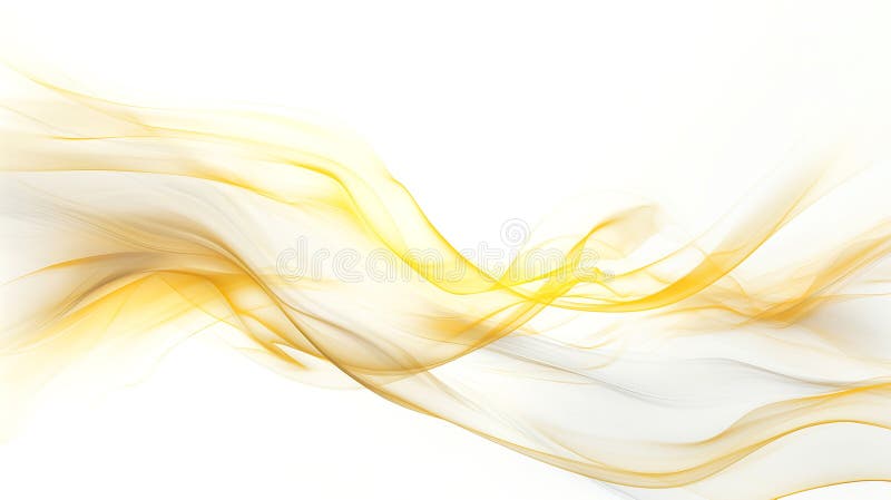 White and Yellow Wave Flow Texture Abstract on White Background ...