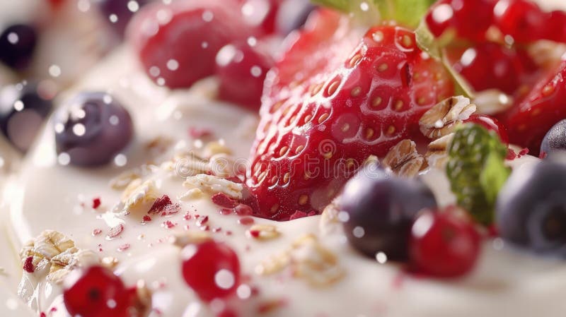 White Yogurt Background with a Smooth, Glossy Surface and Light ...