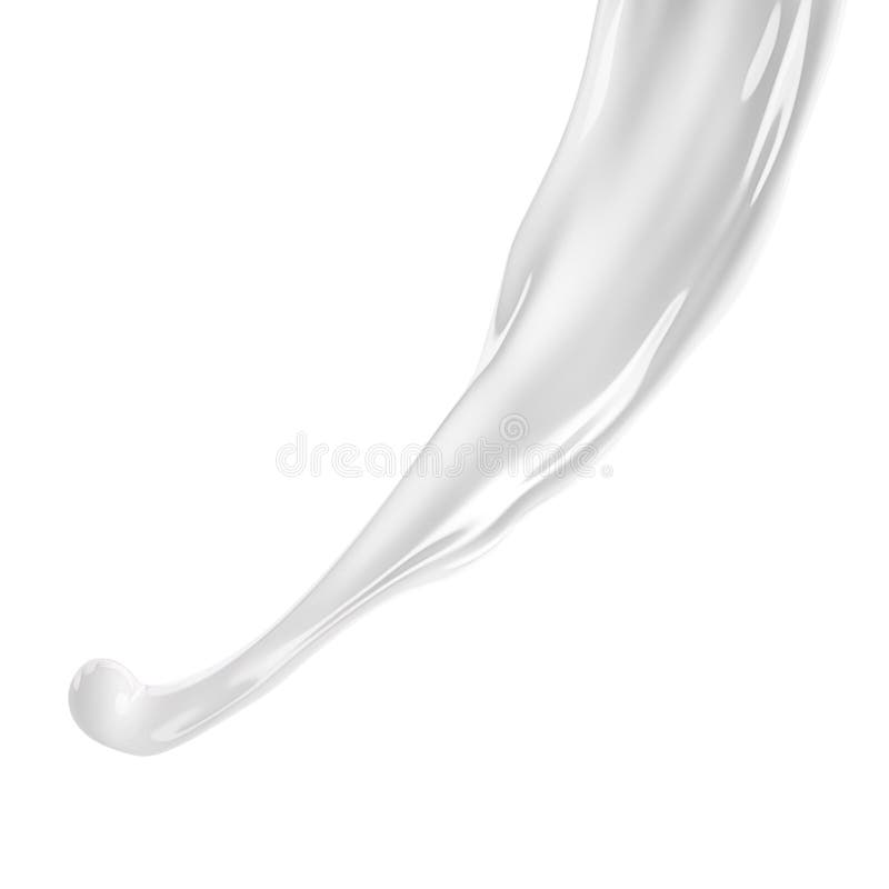 Set of Yogurt Splashes in Different Directions Cut Out on a Transparent ...