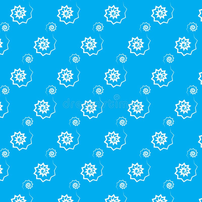 White Zigzag Spiral Big and Small Size Pattern Blue Background Stock ...
