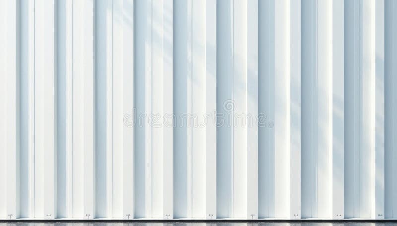 White Zinc Cladding, Vertical Lines, Bright Metallic Shine, Texture ...