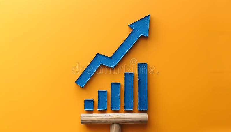 Whiteboard with Arrow Pointing U, Growth Progress Business Success ...