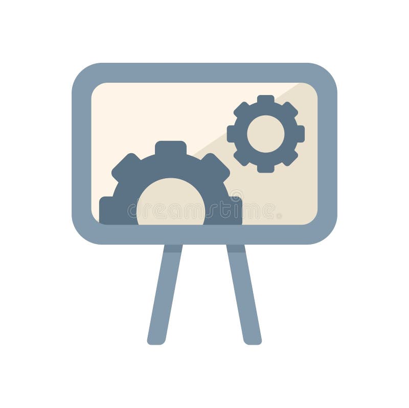 Whiteboard Showing Gears Representing Project Management Strategy Stock ...
