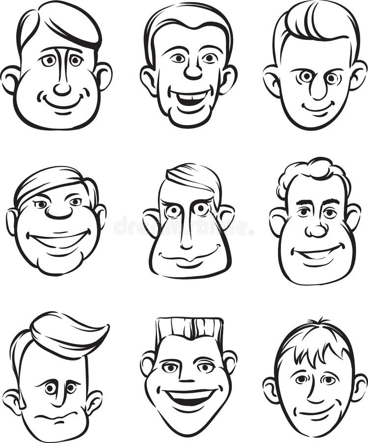 African Men Line Drawing Stock Illustrations – 190 African Men Line ...