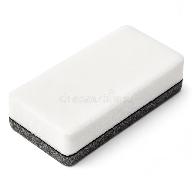 Whiteboard Eraser on White Background Stock Illustration - Illustration ...