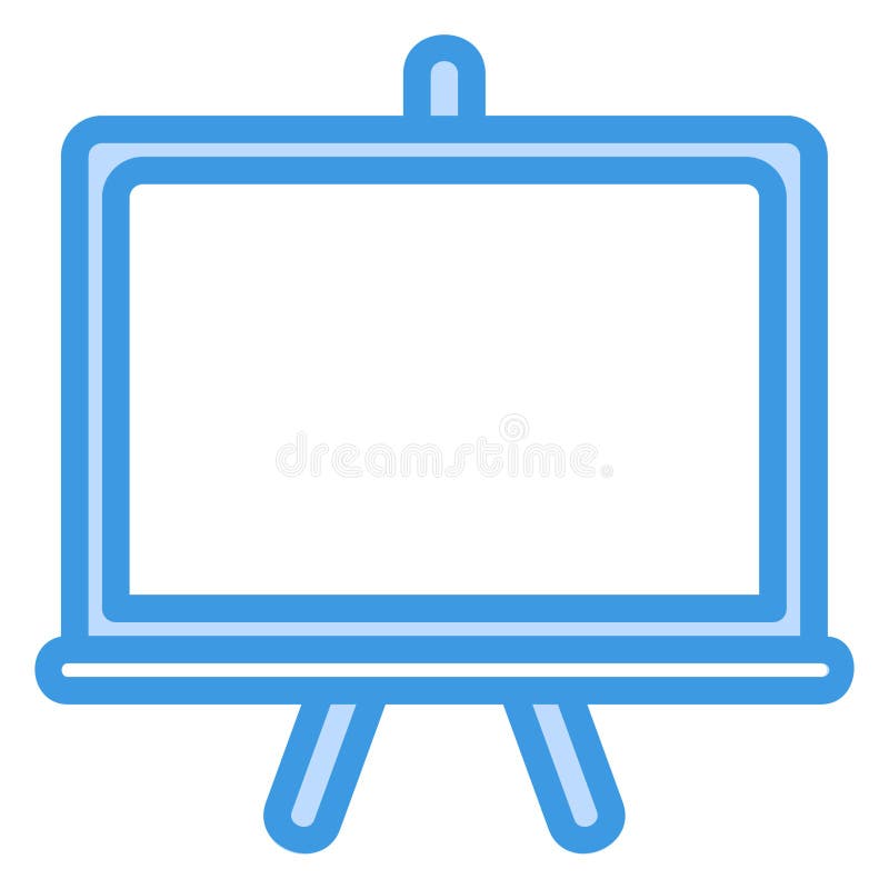 Whiteboard Icon in Blue Style for Any Projects Stock Vector ...