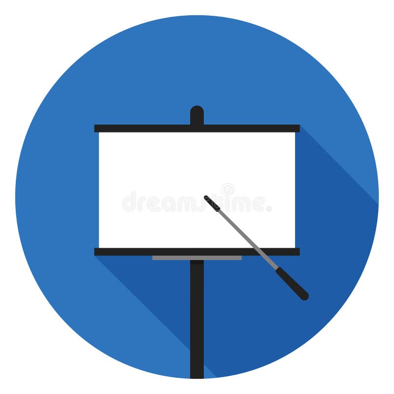 Whiteboard flat icon. stock vector. Illustration of 2019 - 127742131