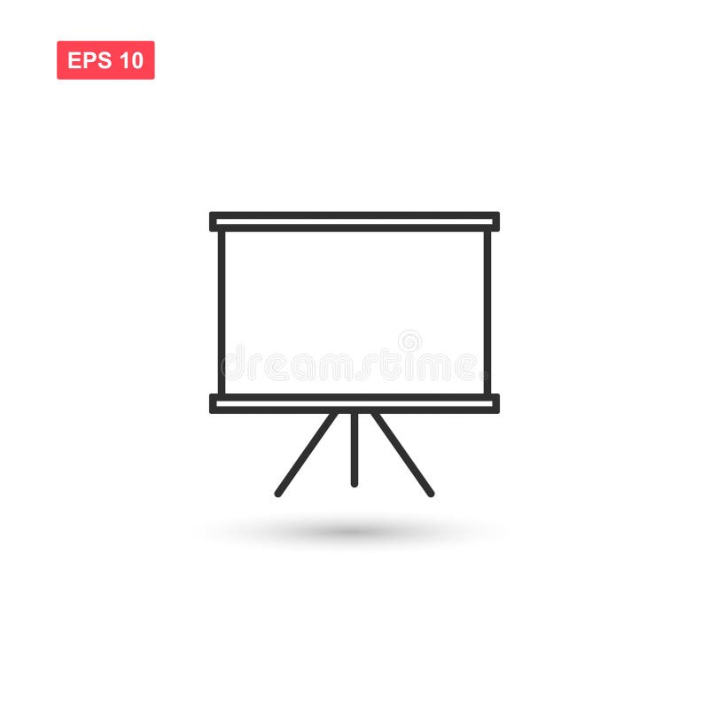 Whiteboard Icon Vector Design Isolated Stock Vector - Illustration of ...