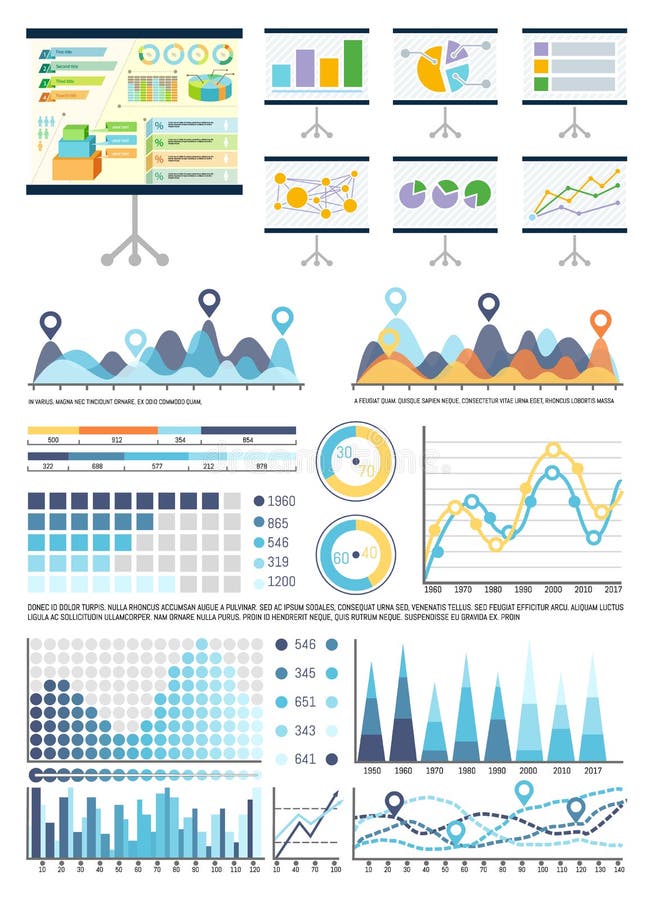Infographics and Infocharts Visualization Info Stock Vector ...