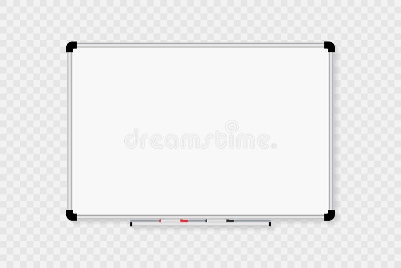 A Whiteboard on Transparent Background Stock Vector - Illustration of ...