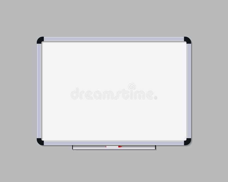 Whiteboard with Marker. Board for Office, School and Class. Whiteboard ...
