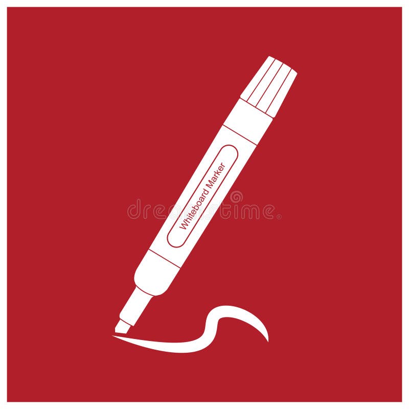 Whiteboard Marker Icon Design Stock Vector - Illustration of tool ...