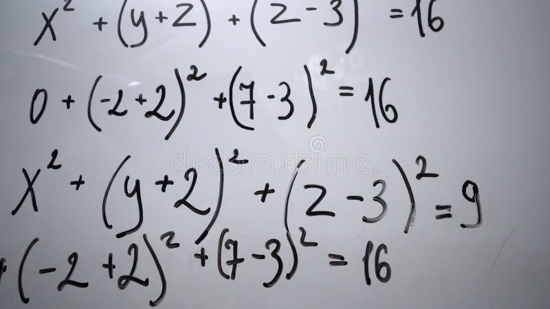 Mathematics Equation on Whiteboard. Math Algebra Lessons, Education ...