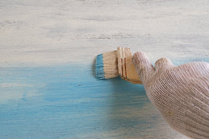 Whiteboard Paint in Blue Color. Stock Image - Image of color ...