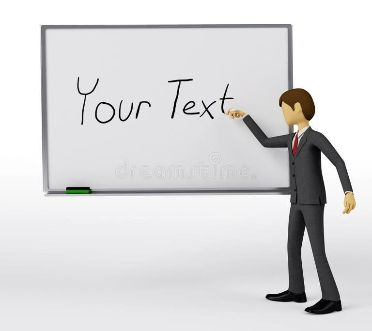 Cartoon Character Writing Whiteboard Stock Illustrations – 307 Cartoon ...