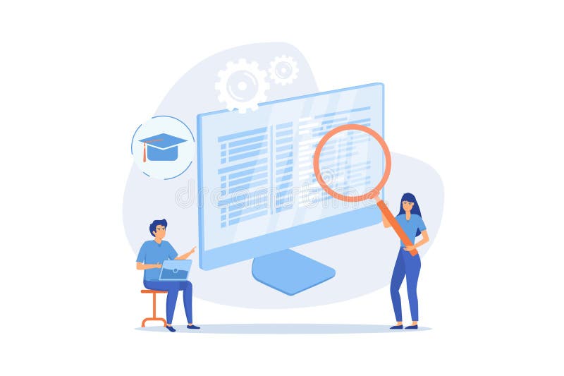 Schedule Planning Illustration. Characters Planning Work Tasks, Filling ...