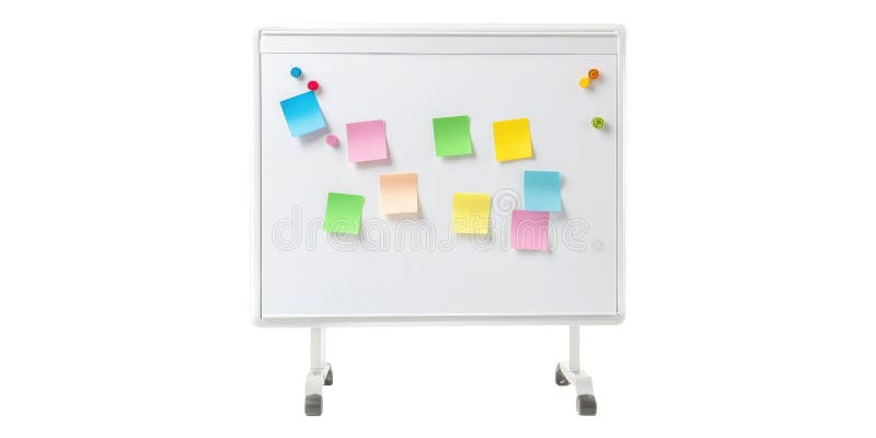 A Whiteboard on Transparent Background Stock Vector - Illustration of ...