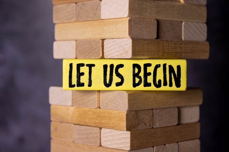 Whiteboard with Text Let Us Get Started Isolated on White Background ...