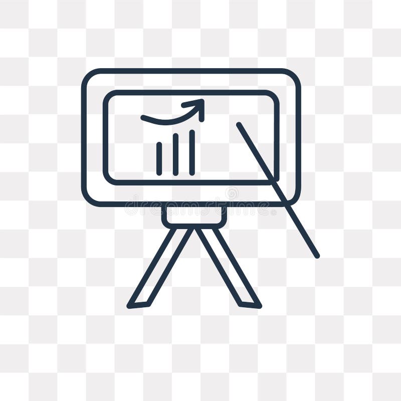 Presentation Whiteboard Vector Icon Isolated on Transparent Back Stock ...