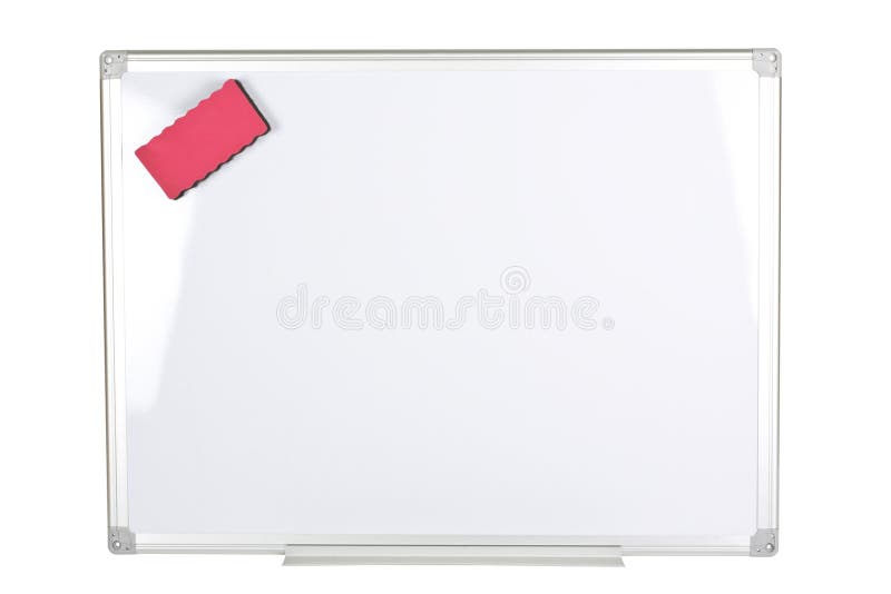 Whiteboard with Wooden Frame Stock Photo - Image of modern, drawing ...