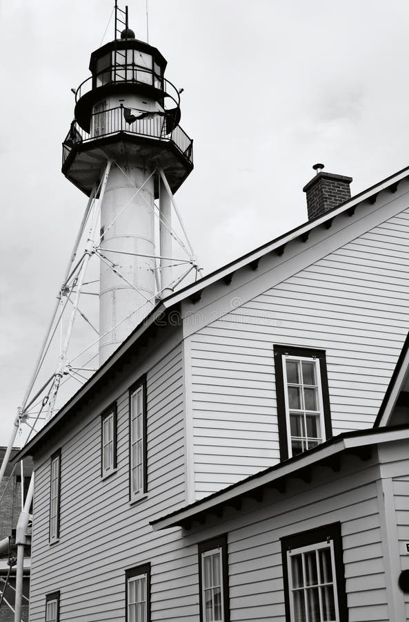 Beautiful Split Rock Lighthouse on Lake Superior Stock Image - Image of ...