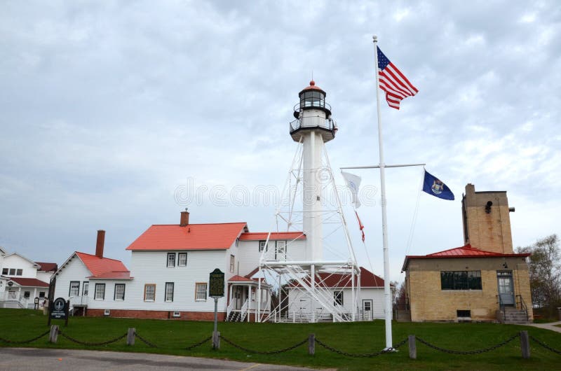 Whitefish Point Lighthouse, MI Editorial Photography - Image of tower ...
